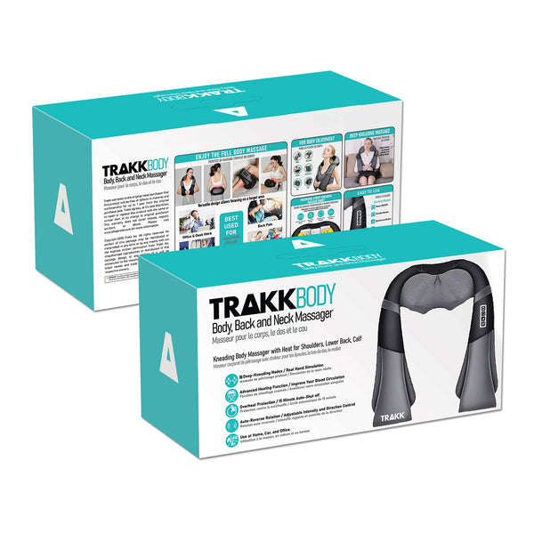 TRAKK Shoulder Shiatsu Neck and Back Massager with Soothing Heat, Elec ...